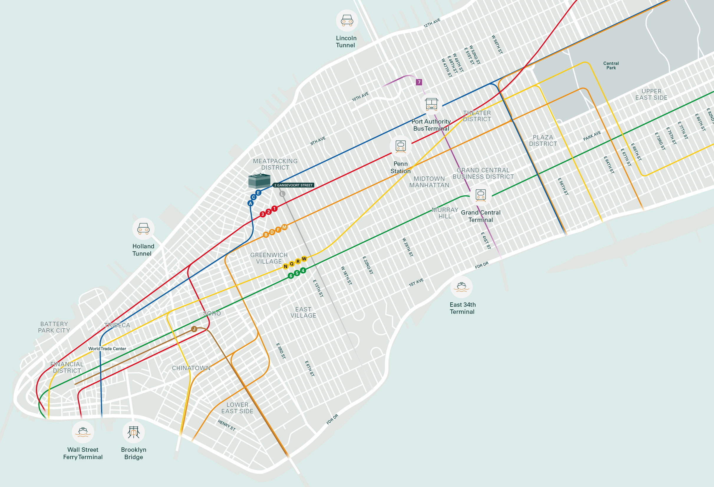 2 Gansevoort Street | Class-A office properties in NYC | Sage Class-A ...